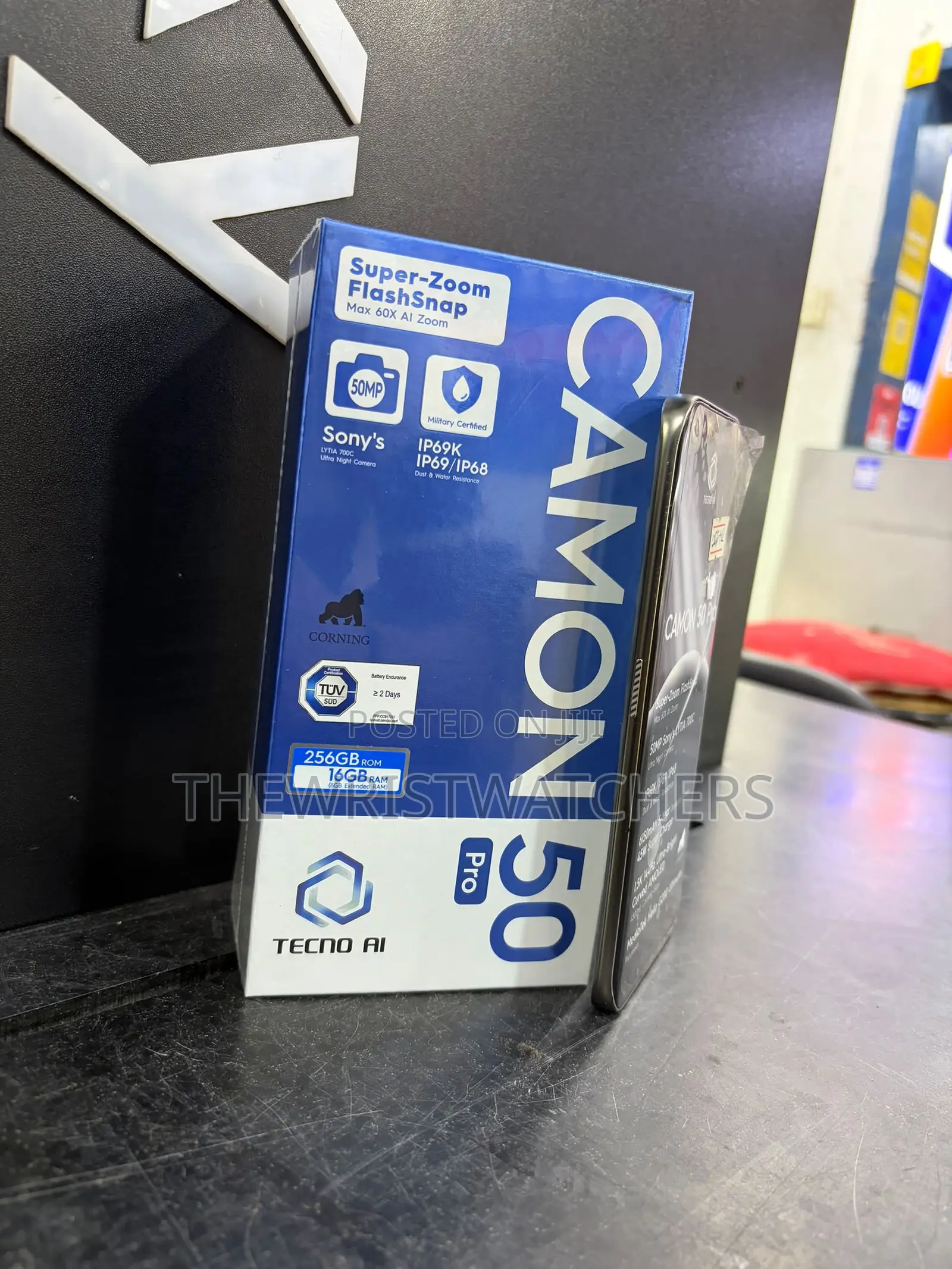 New Tecno Camon 50 Pro 256 GB Black for sale - Thewristwatchers Price ...