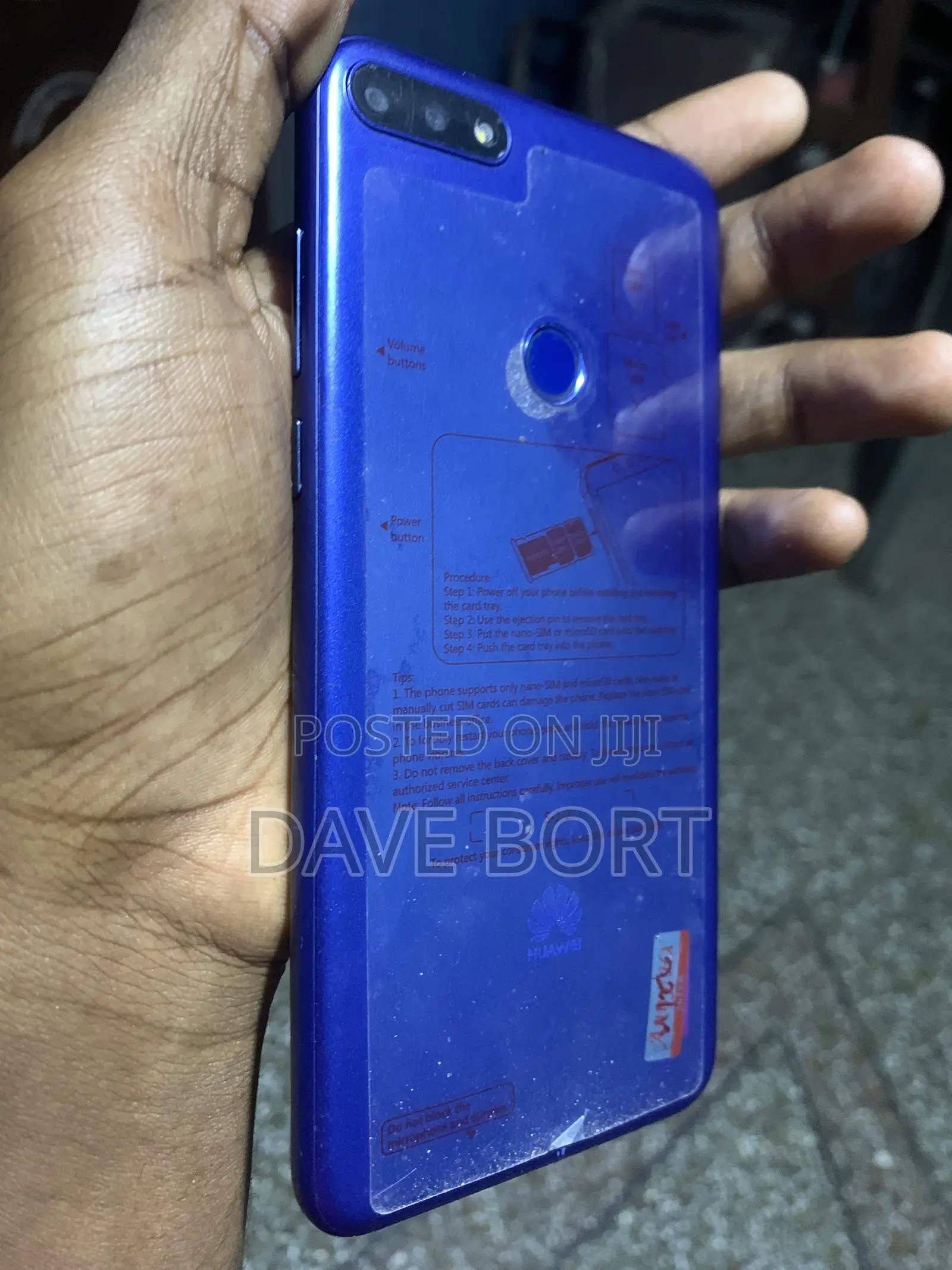 Huawei Y7 Prime 2018 64 GB Blue for sale - Dave Bort Price: GH₵ 600 on ...