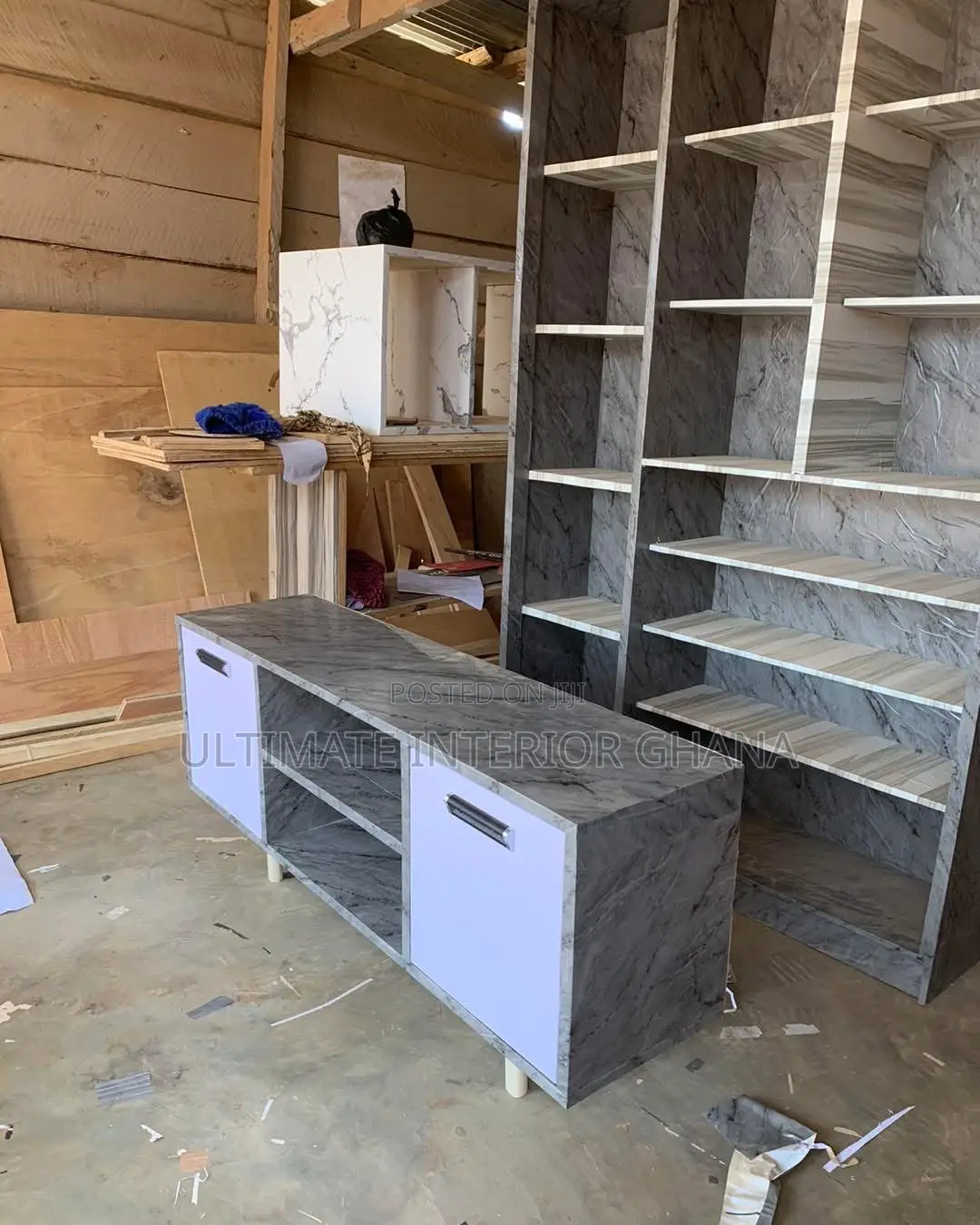 Tv Console (With Panels) - ULTIMATE INTERIOR GHANA Price: GH₵ 2,500 on ...