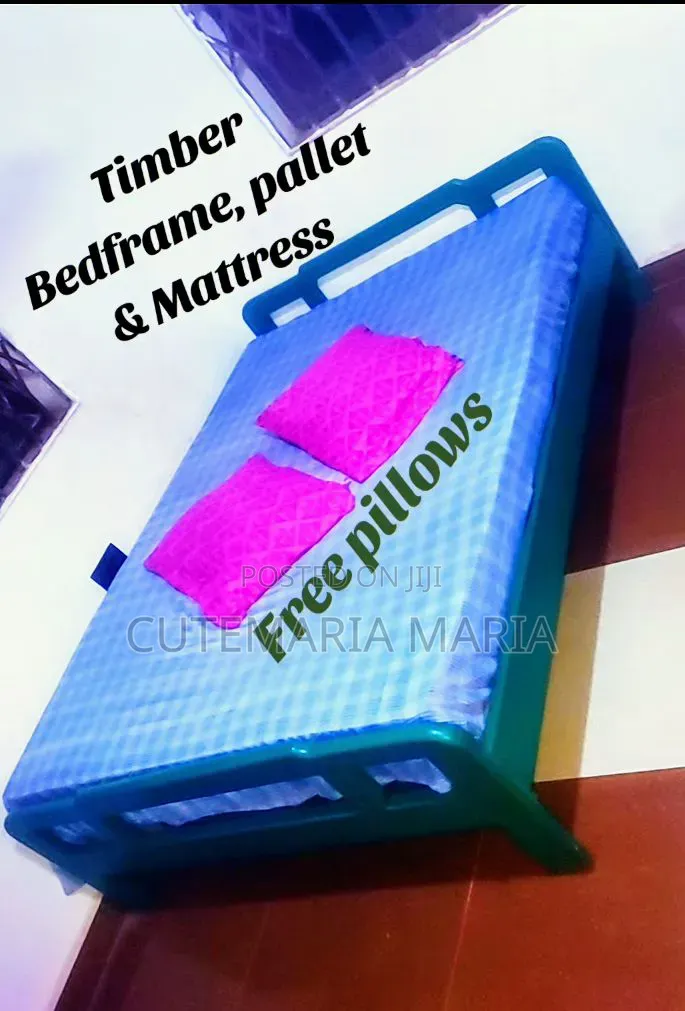 Double Bed Bedframe, Pallet and Foam Mattress for sale - Cutemaria ...