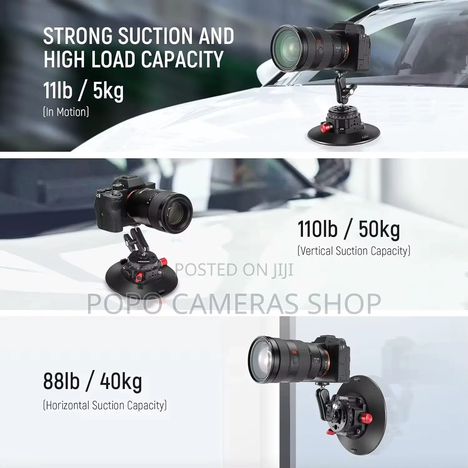 Neewer Ca013 6inches Camera or Phone Suction Cup Mount for sale - Popo ...