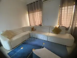 White Boucle Couch for sale - Ring Light Gh Price: GH₵ 9,500 on Jiji ...