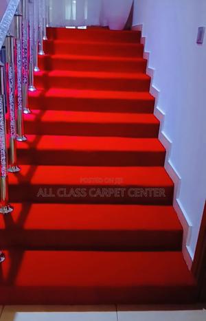 Quality and Heavy Red Carpet for Church Auditorium and Staircase - All ...