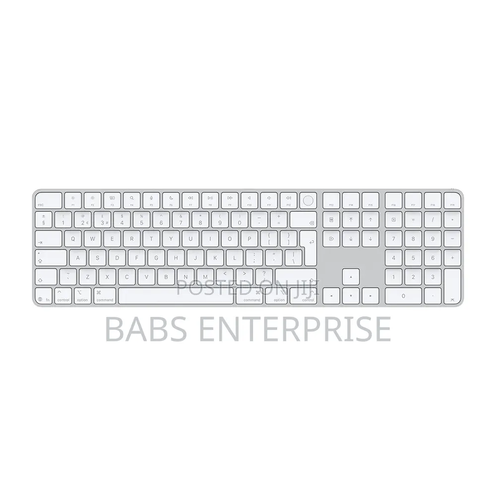 Apple Magic Keyboard With Touch Id and Numeric Keyboards Type C –White ...