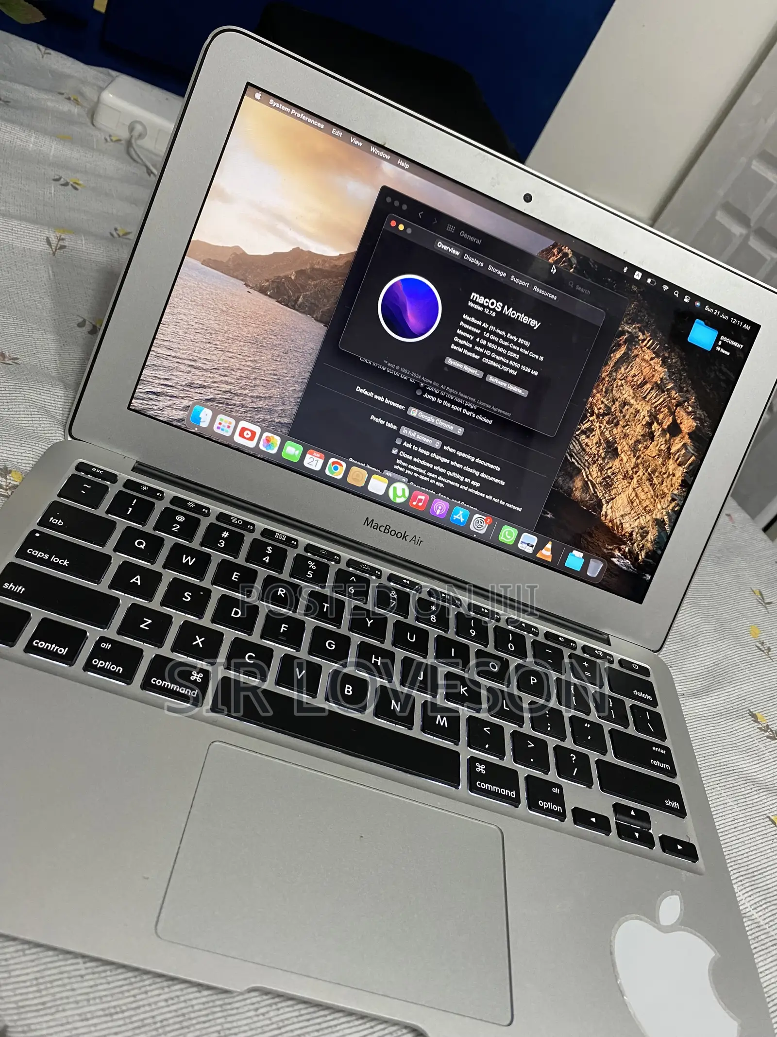 Laptop Apple MacBook Air 4GB Intel Core i5 SSD 128GB - Sir Loveson ...