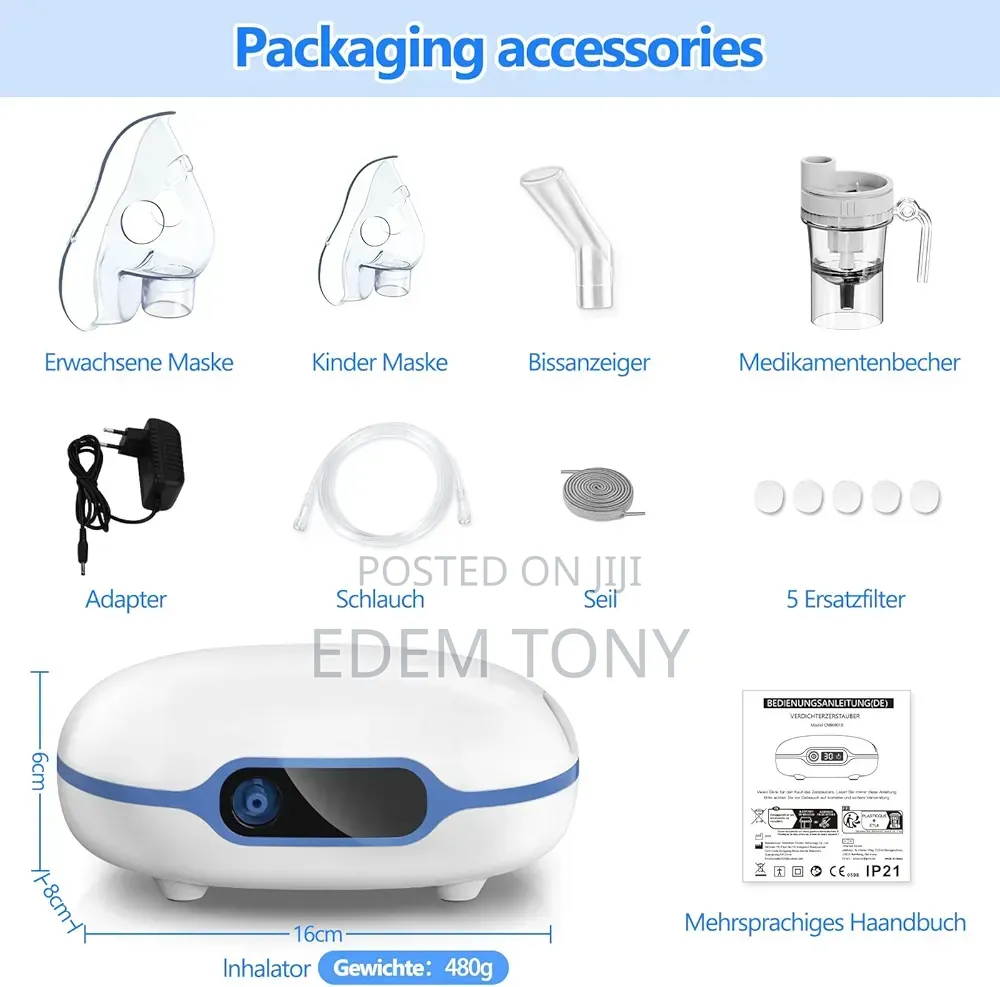 Sentasi Compressor Nebulizer, Ultrasonic Steam Inhaler Led Display ...