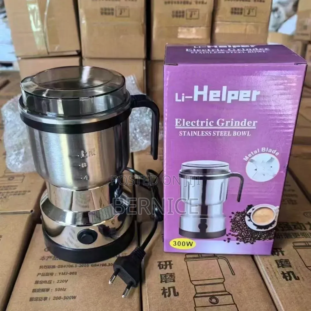 300w Electric Stainless Steel Grinder – Coffee, Spice Grain Grinder ...